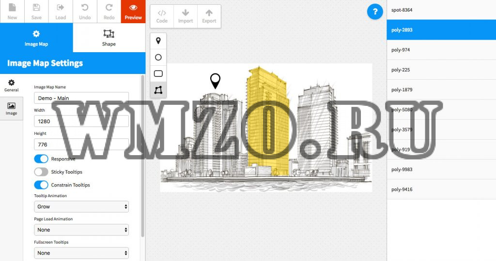 Image Map Pro for WordPress v6.0.0 - интерактивная карта изображений WordPress • wmzo.ru